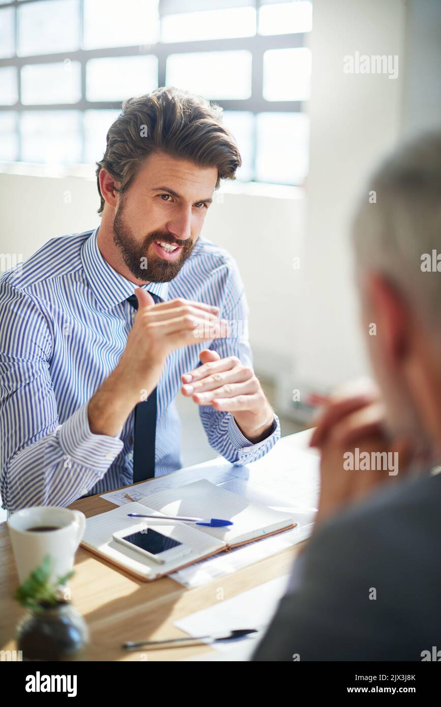 Informal interview two people hi-res stock photography and images - Alamy