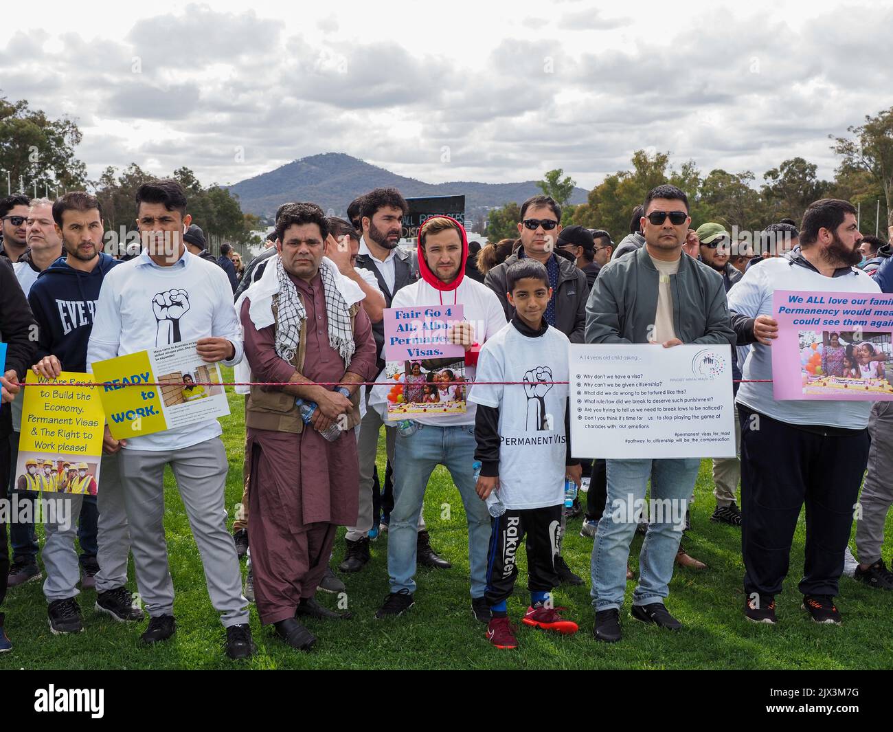 Refugee Rally for Permanent Protection 6 September 2022 Stock Photo - Alamy