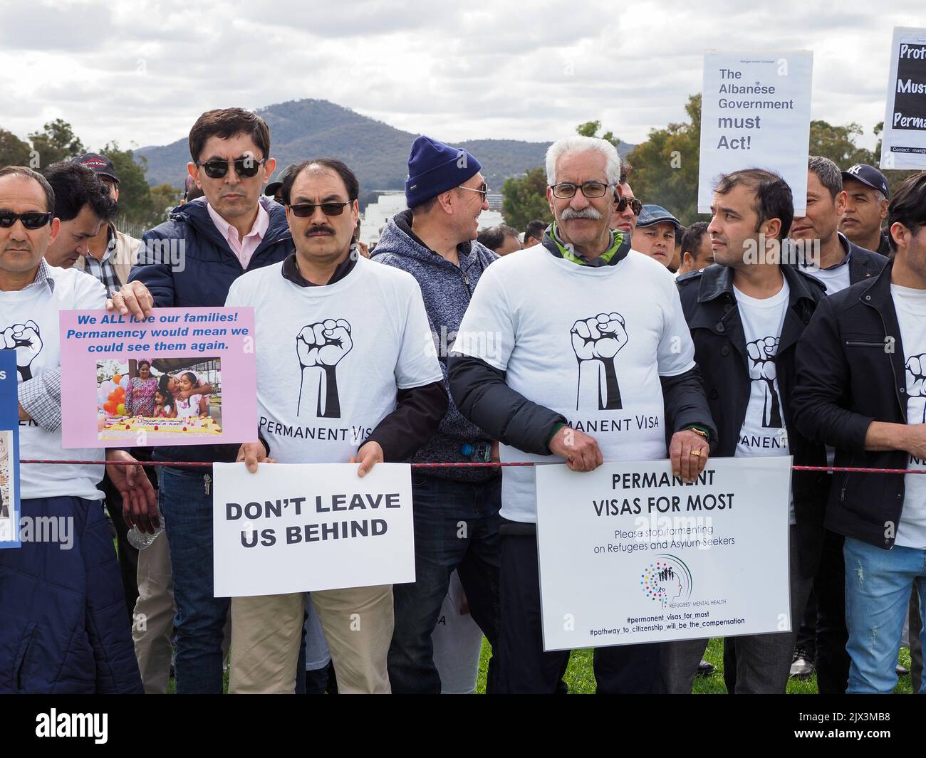 Refugee Rally for Permanent Protection 6 September 2022 Stock Photo - Alamy