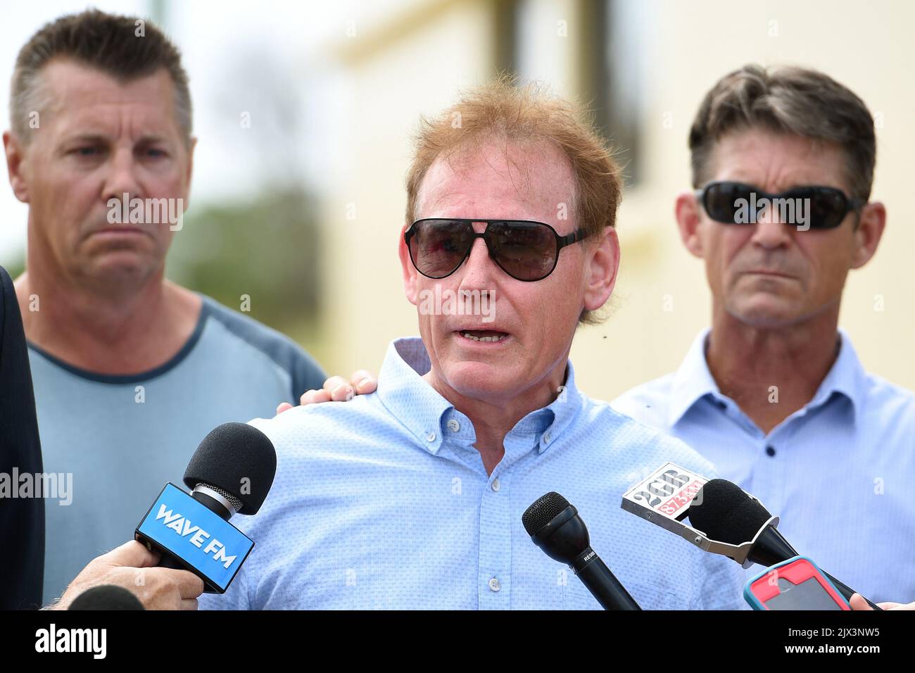 Ricki Grimmer, (centre), along with brothers Stephen, (left), and Paul ...