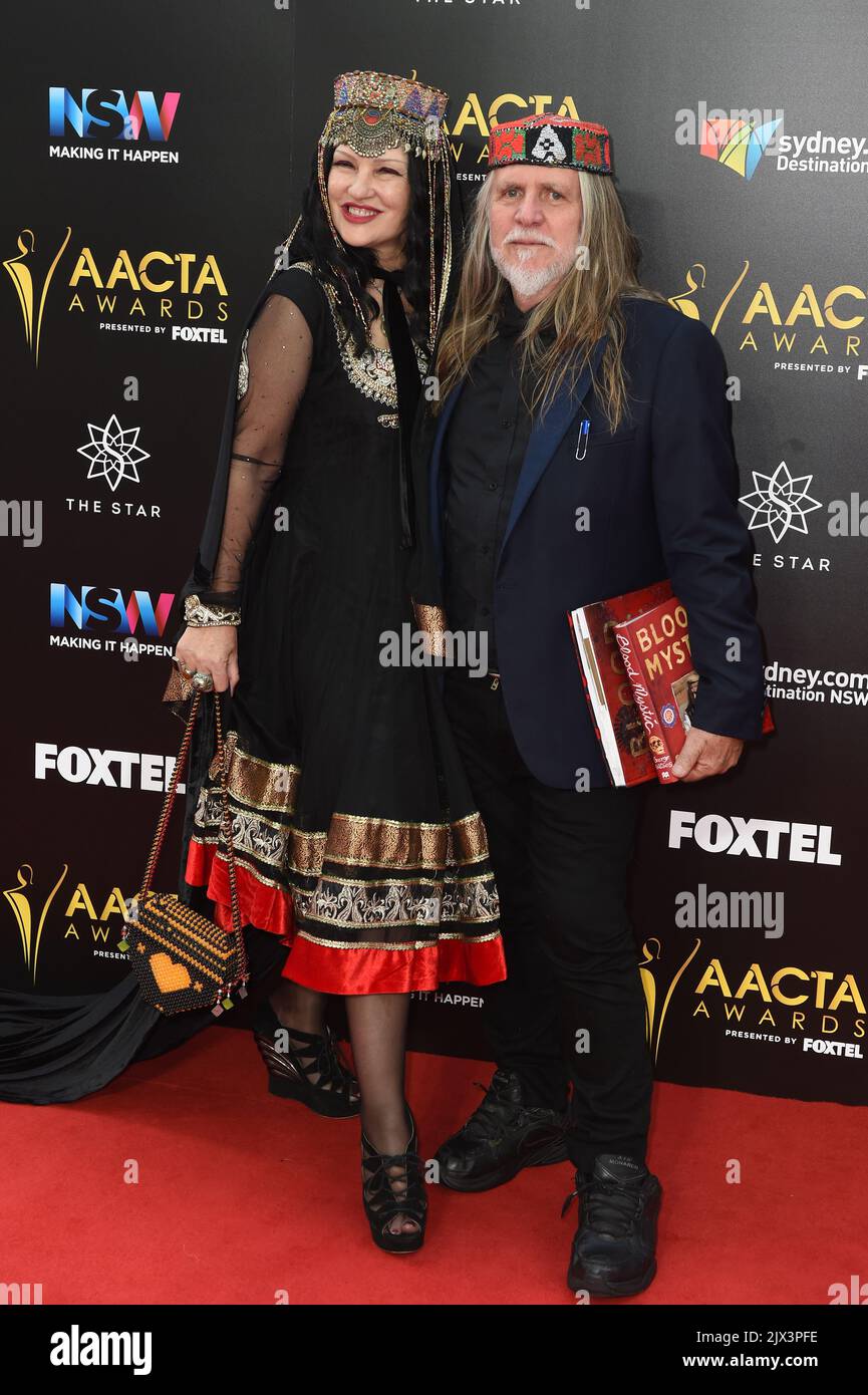 George Gittoes with his wife Gabrielle Dalton on the red carpet for the ...