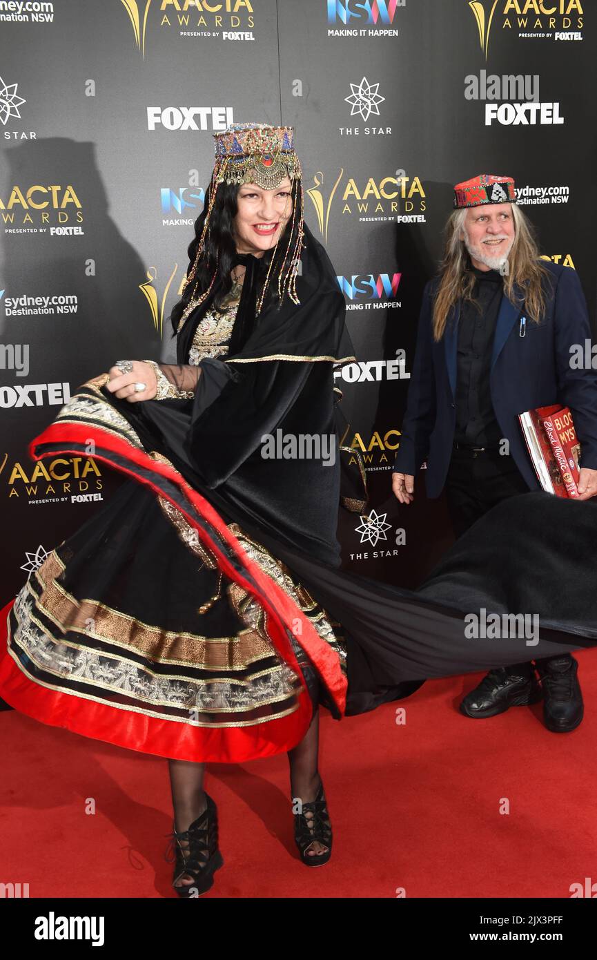 George Gittoes with his wife Gabrielle Dalton on the red carpet for the ...