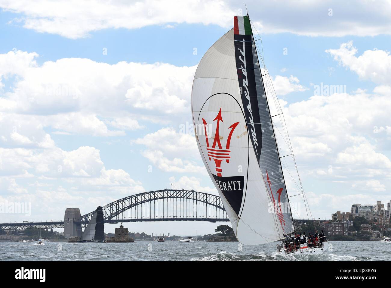 Maserati competes in the SOLAS Big Boat Challenge in Sydney on Tuesday ...
