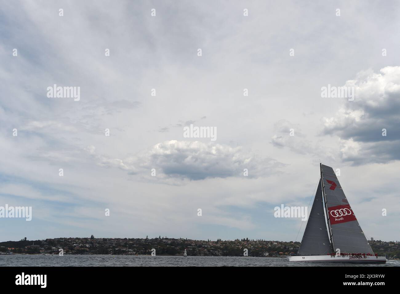 Wild Oats XI competes in the SOLAS Big Boat Challenge in Sydney on ...