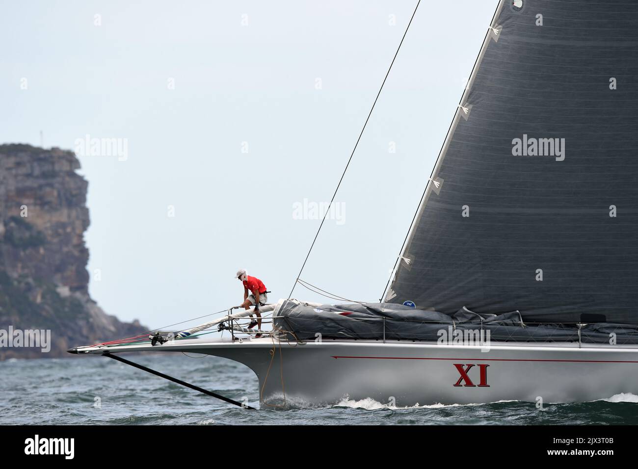 Wild Oats XI competes in the SOLAS Big Boat Challenge in Sydney on ...