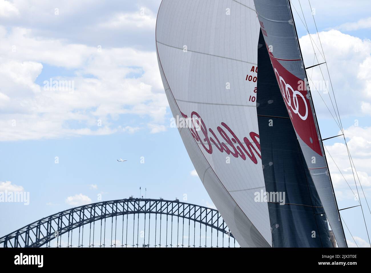 Wild Oats XI competes in the SOLAS Big Boat Challenge in Sydney on ...