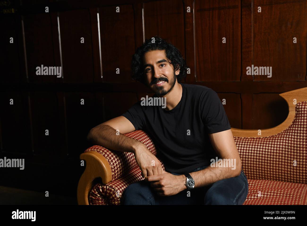 British actor, Dev Patel, poses for a photograph in Sydney on Monday ...