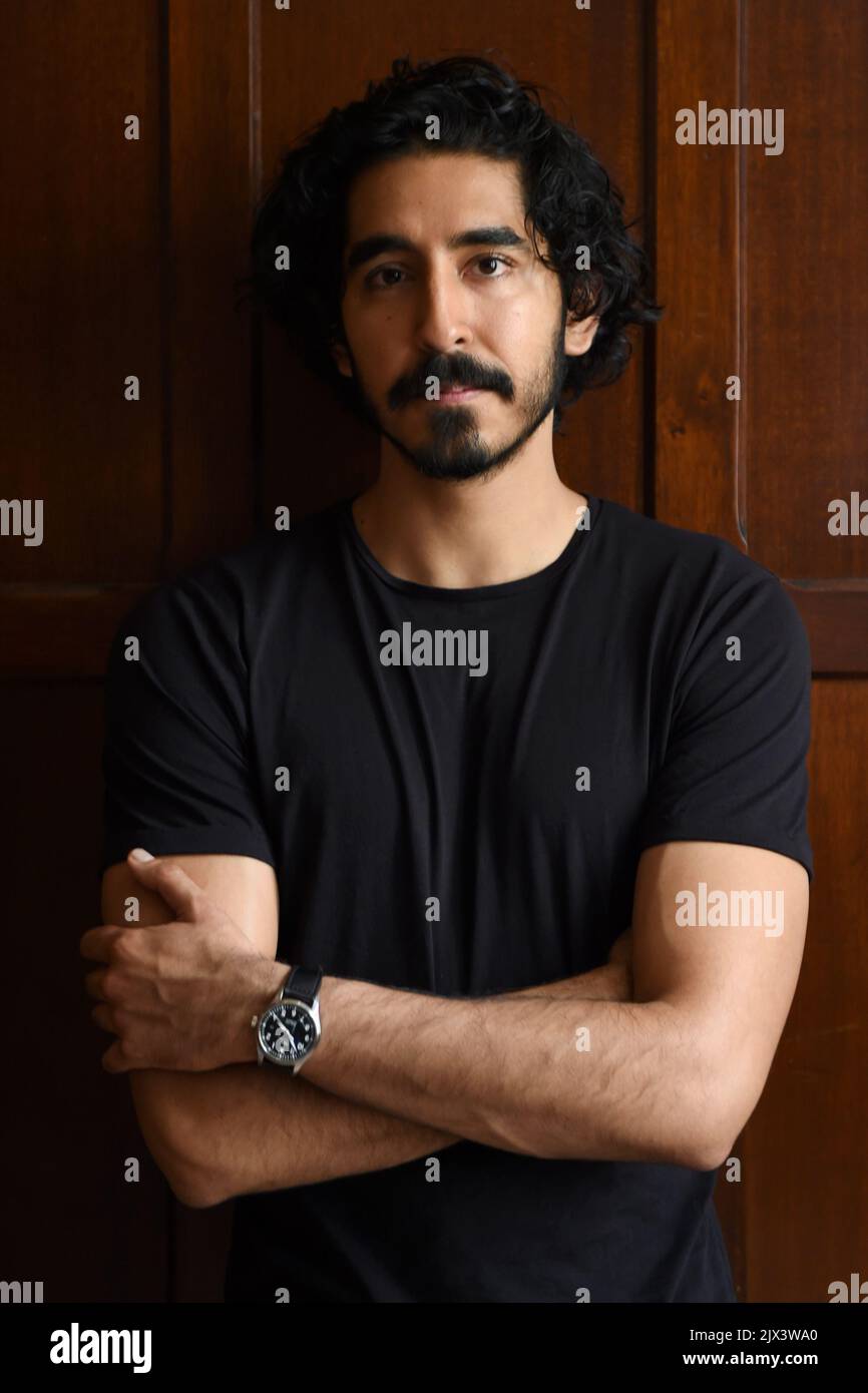 British actor, Dev Patel, poses for a photograph in Sydney on Monday ...
