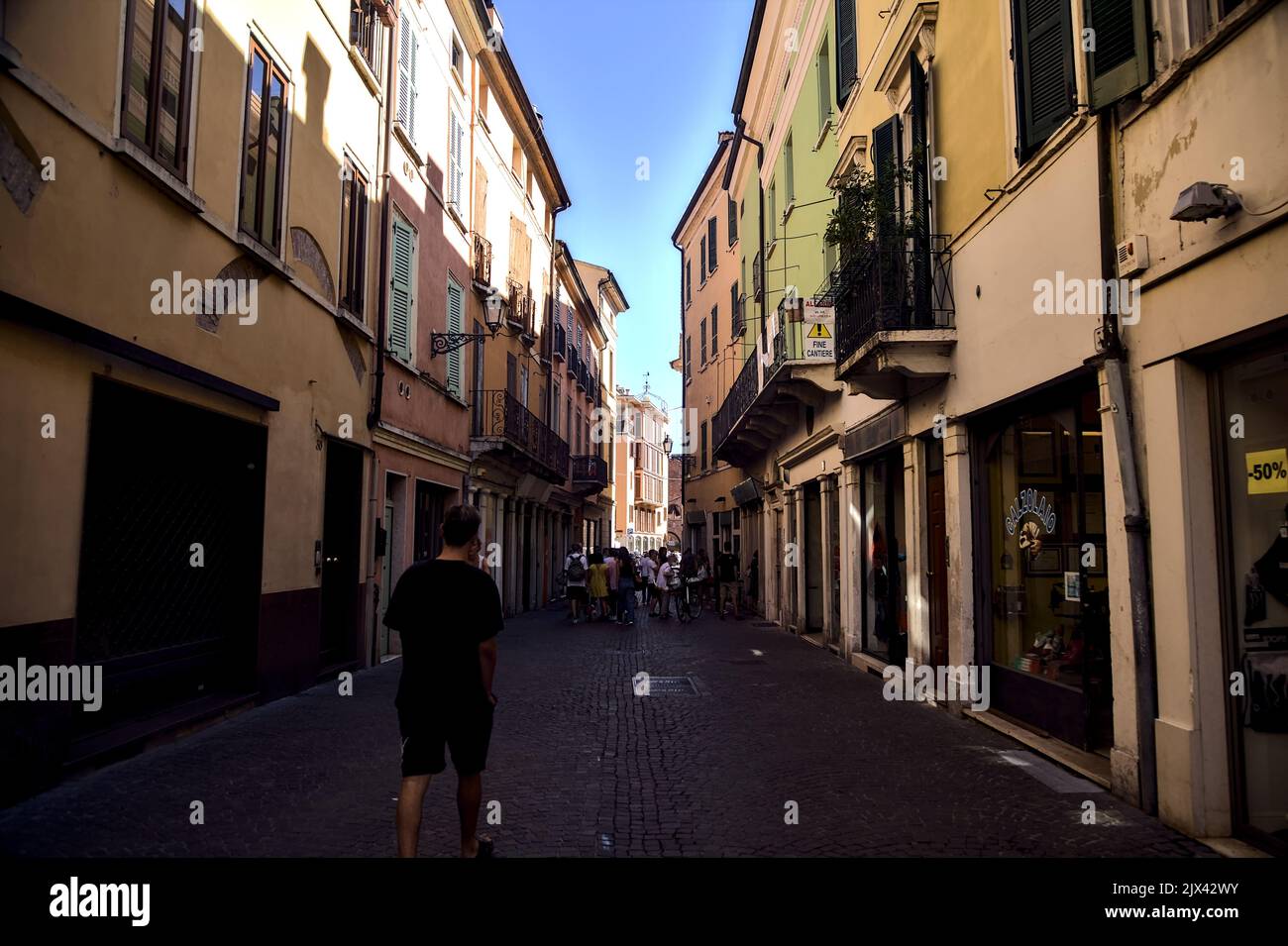 Street scene in summer with sun and shade hi-res stock photography and ...