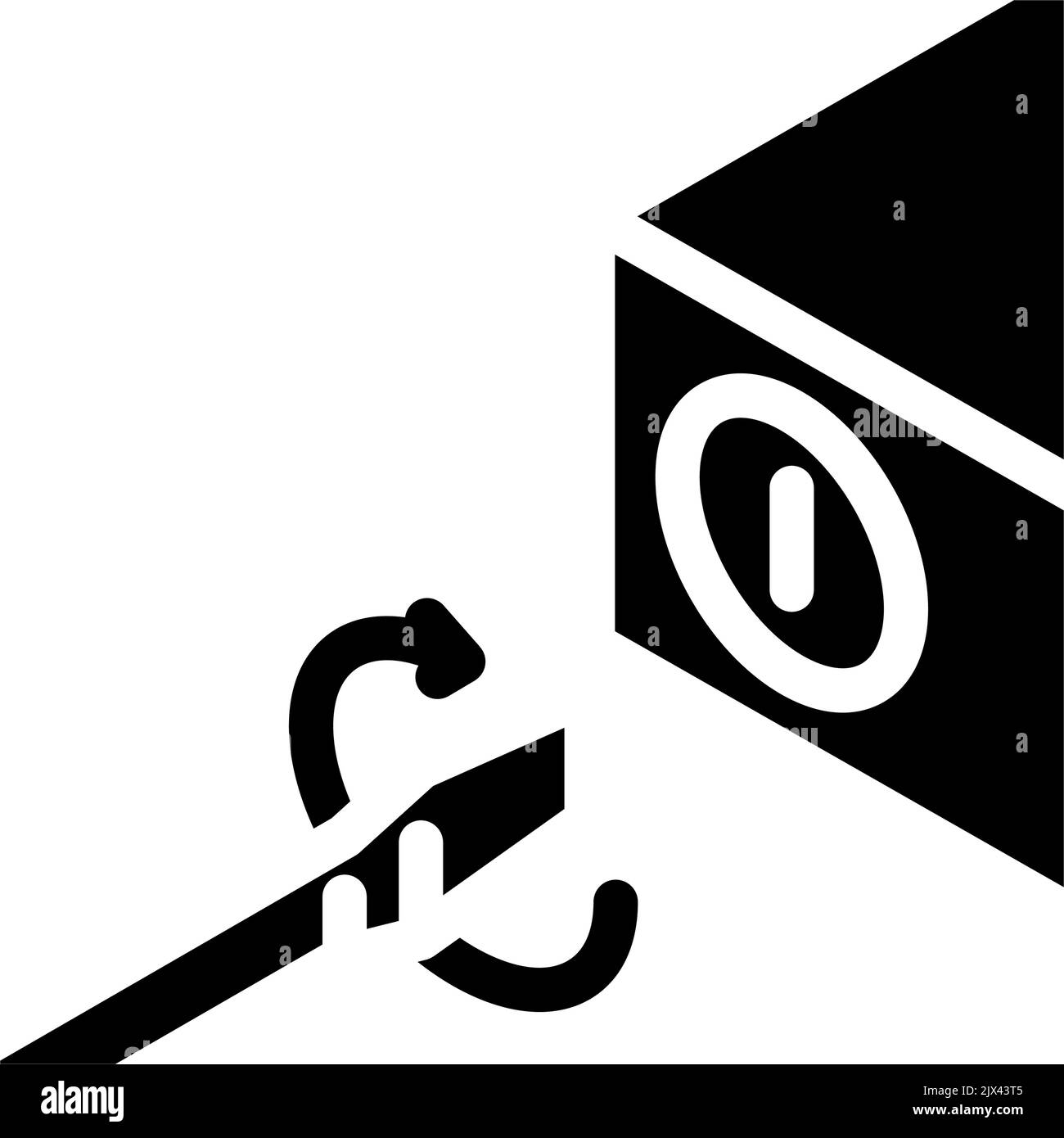 screw bolt assembly furniture glyph icon vector illustration Stock ...