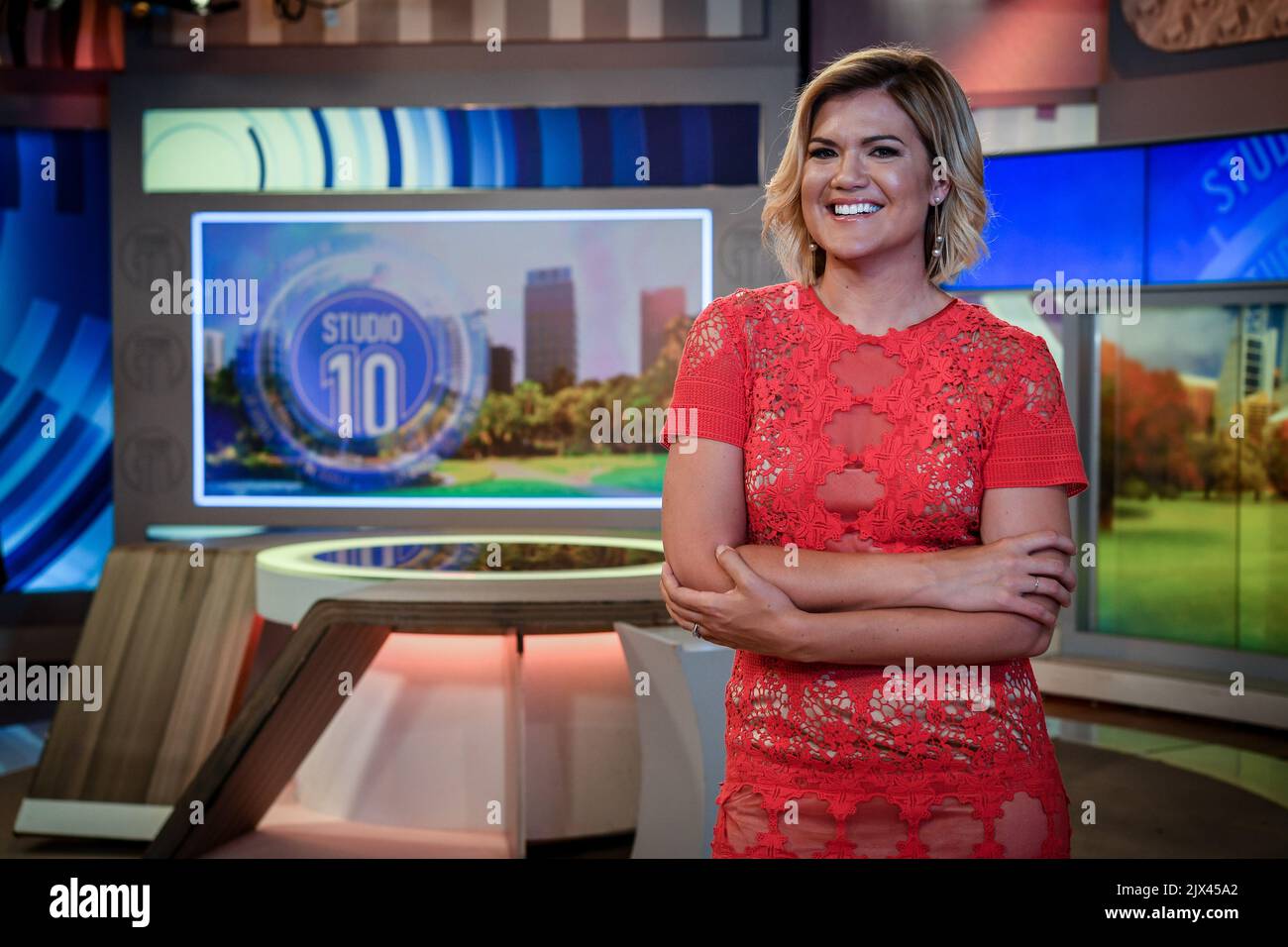 Sarah Harris, Co-host of Network Ten's morning program Studio Ten ...