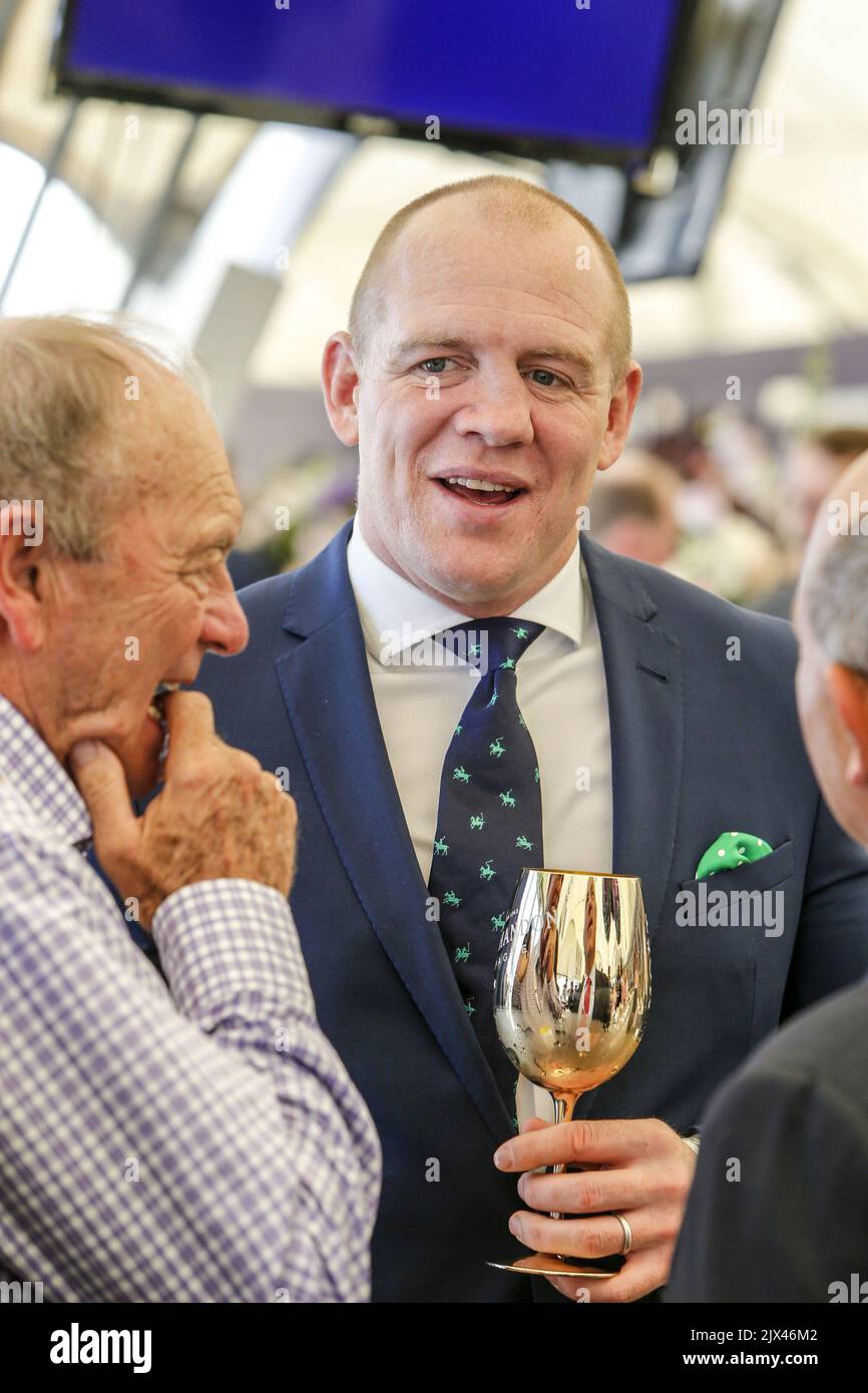 Mike Tindall at the Magic Millions racing carnival at the Gold Coast ...