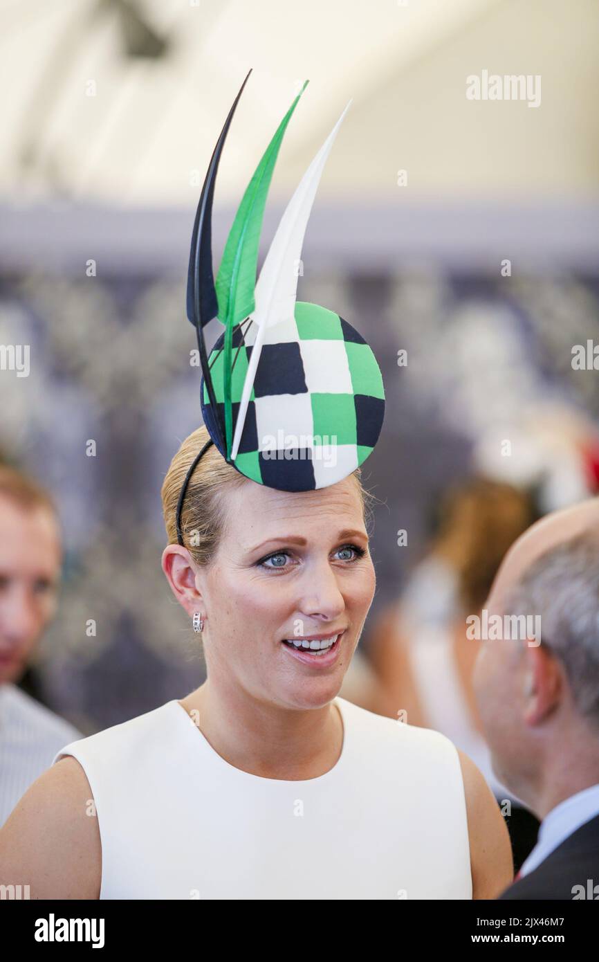 Zara Phillips at the Magic Millions racing carnival at the Gold Coast ...