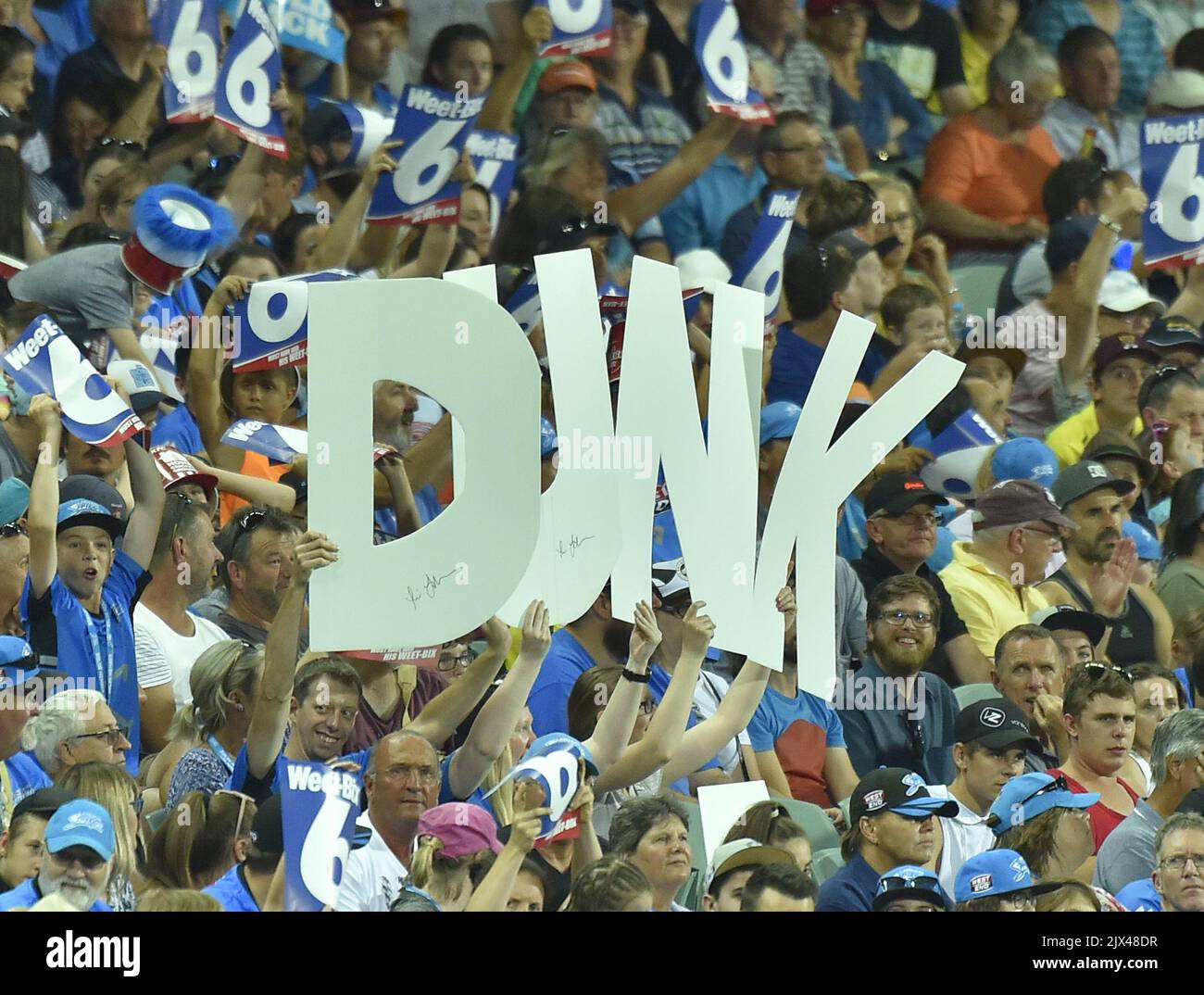 Fans during the BBL T20 match between the Adelaide Strikers and the ...