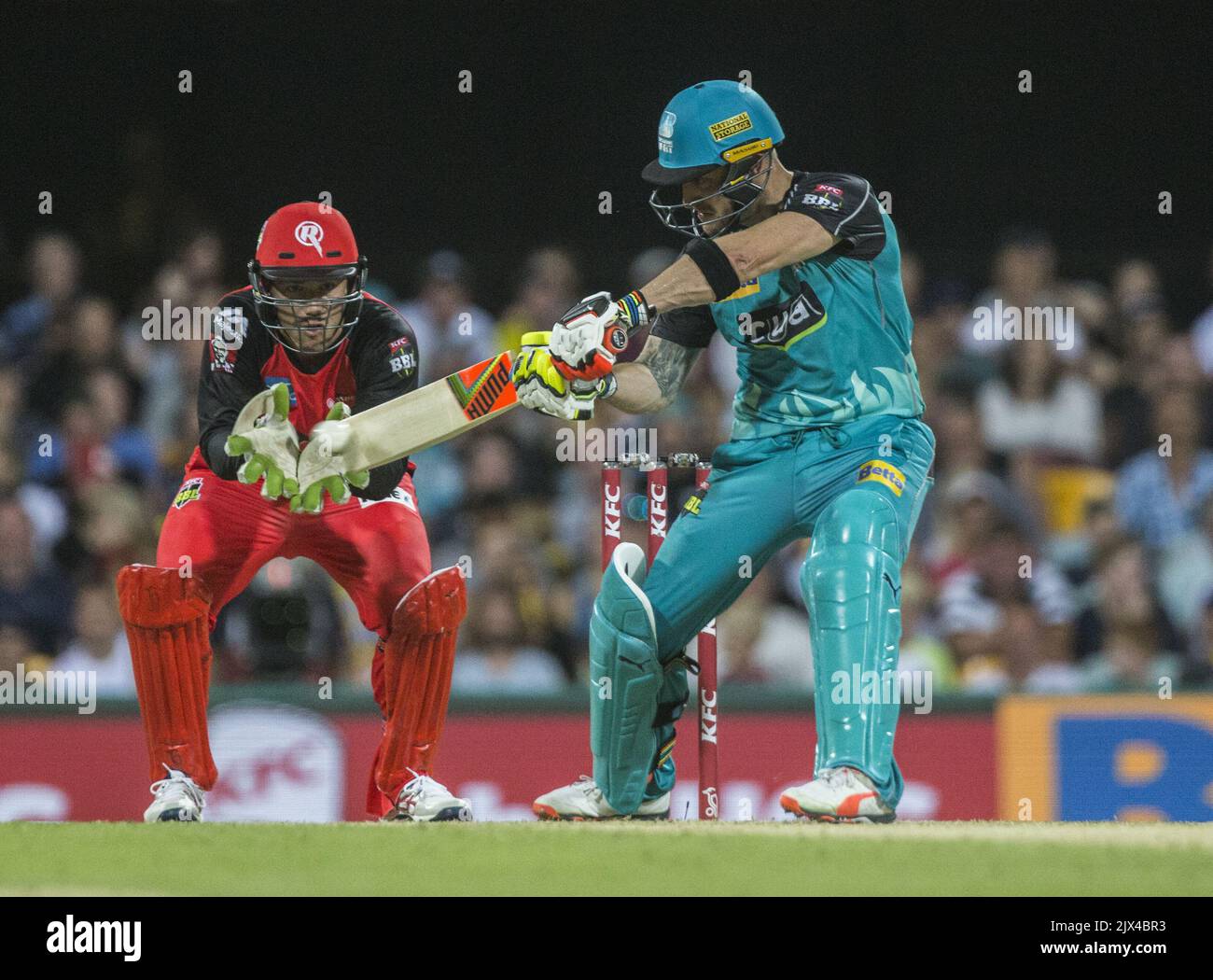 Brendon McCullum during the BBL T20 match between the Brisbane Heat and ...
