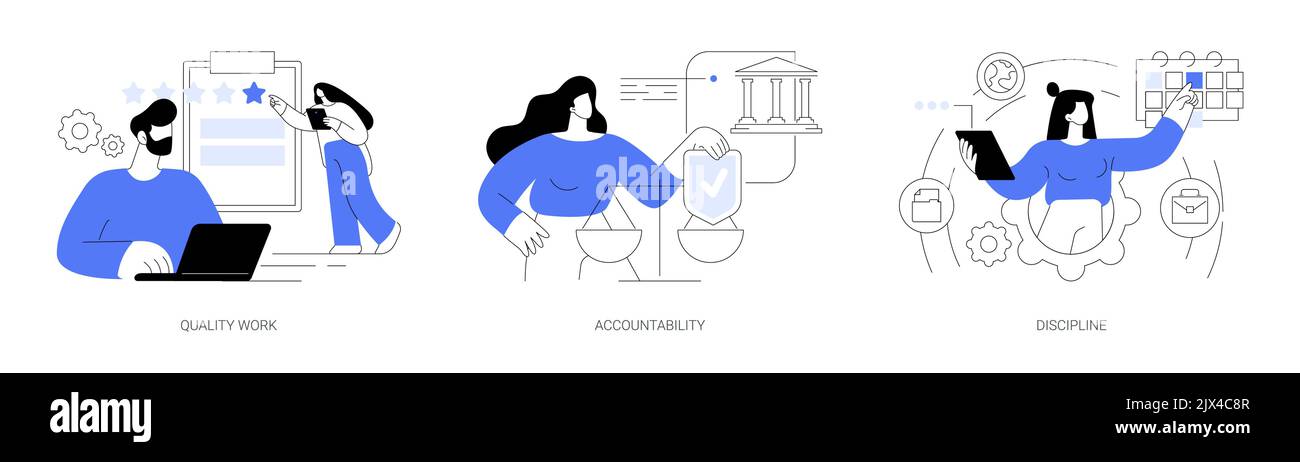 Employee performance abstract concept vector illustrations Stock Vector ...