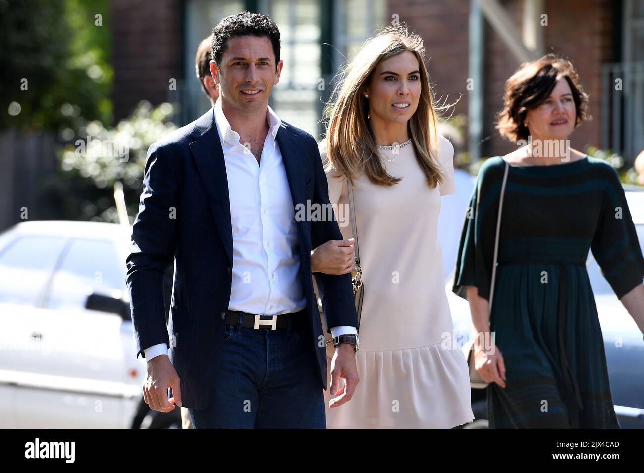 Seven West CEO Ryan Stokes and wife Claire Campbell arrive at ...