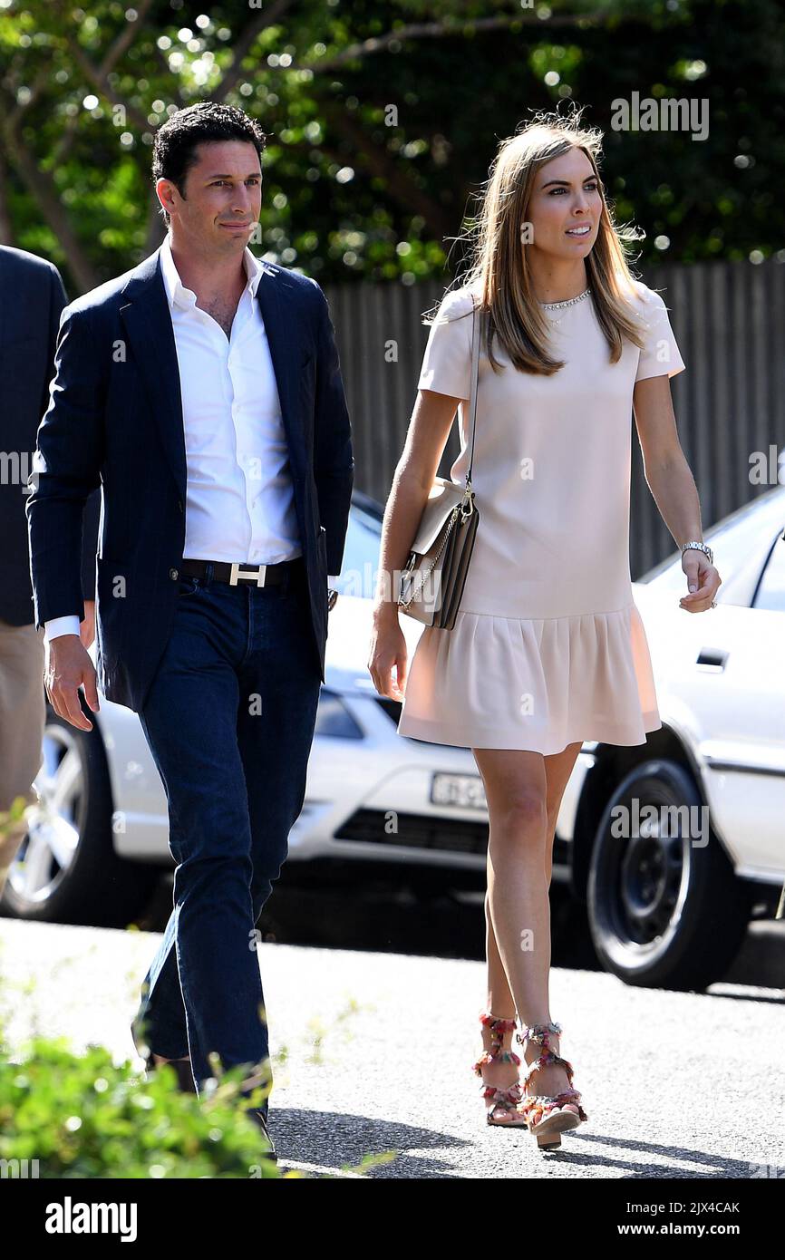 Seven West CEO Ryan Stokes and wife Claire Campbell arrive at ...