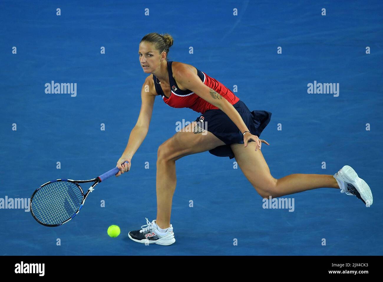 Daria Gavrilova of Australia in action during the Womens Singles match ...