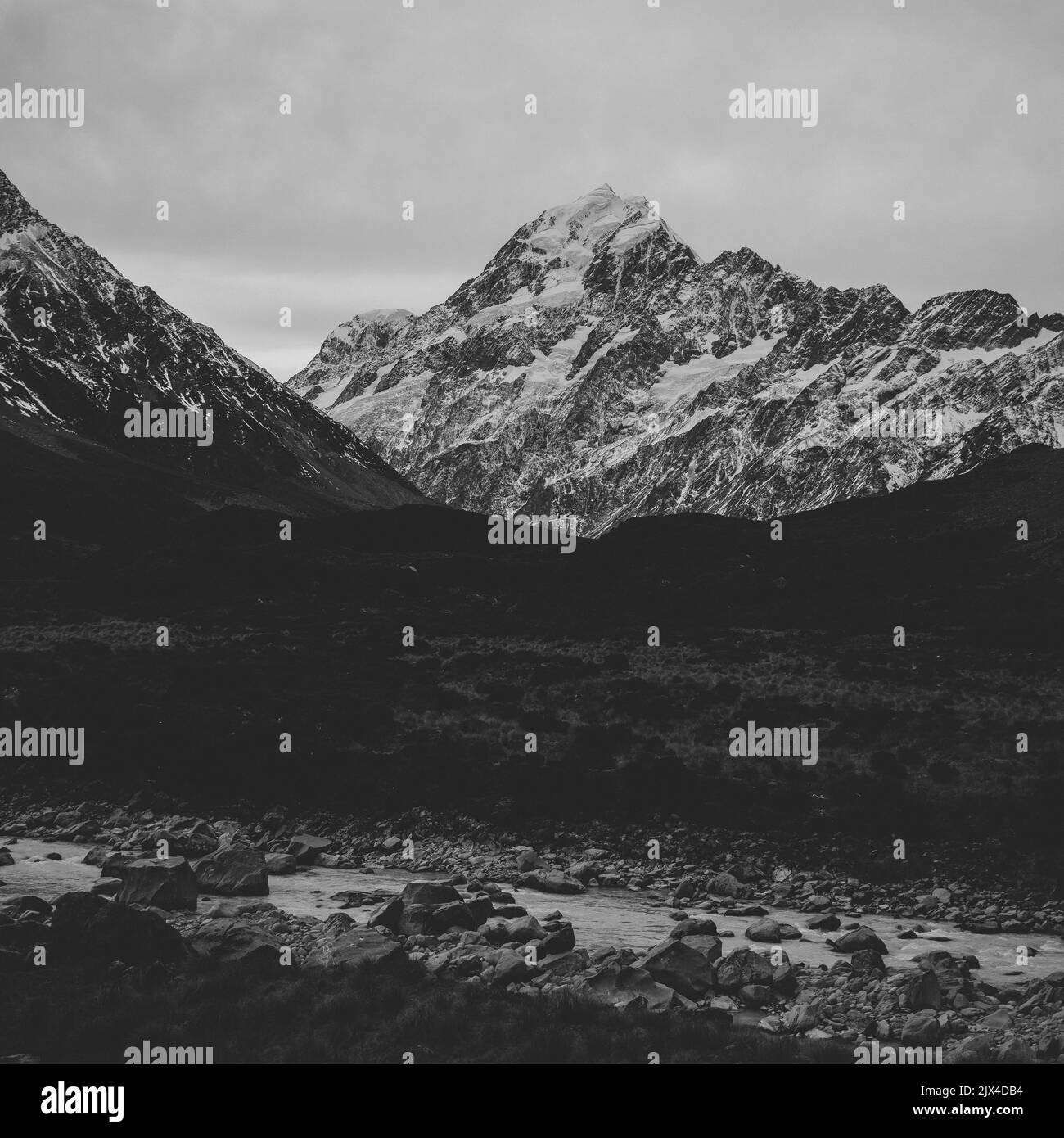 The iconic half day Hooker Valley Track hike at Mt Cook in New Zealand ...