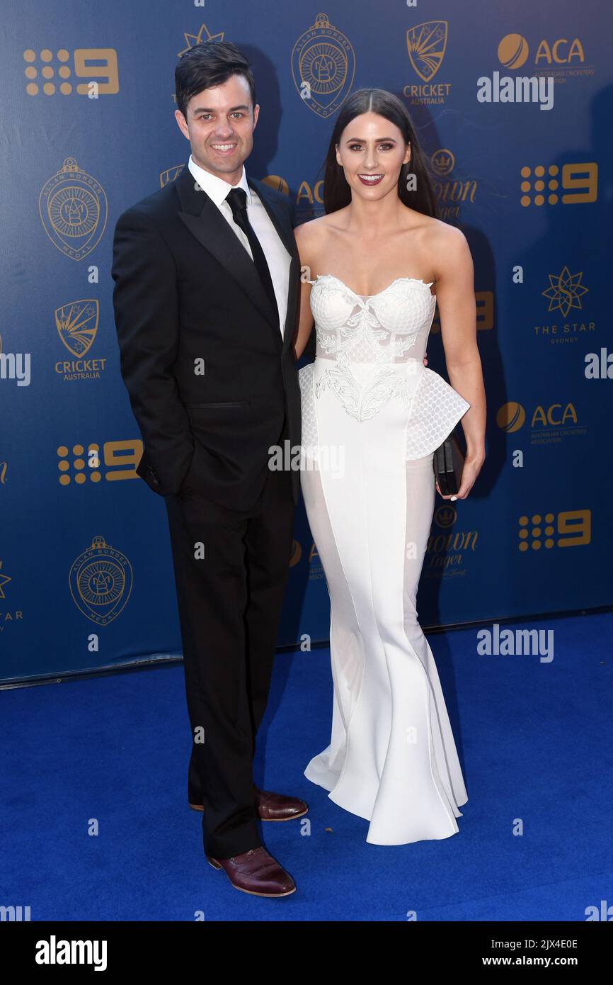 Australian cricket player Callum Ferguson and partner Rhiannon Eglinton ...