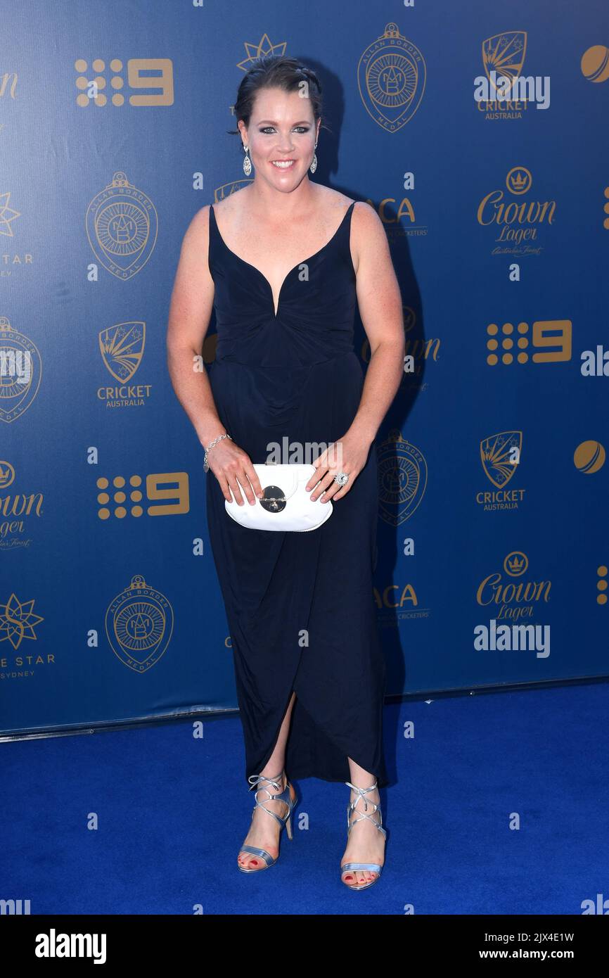 Australian cricket player Grace Harris poses for a photograph as she ...