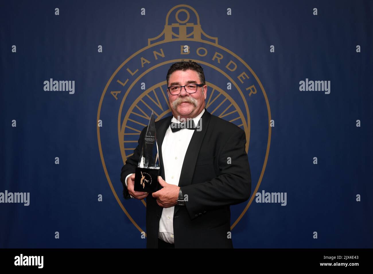 Australian cricket player and Hall of Fame Inductee, David Boon poses ...