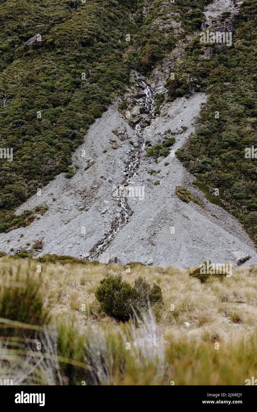 The iconic half day Hooker Valley Track hike at Mt Cook in New Zealand ...