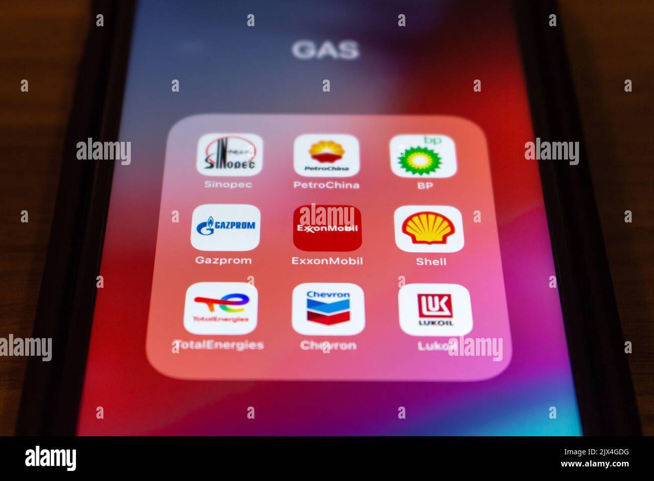 ExxonMobil with other gas companies (Sinopec, PetroChina, BP plc ...