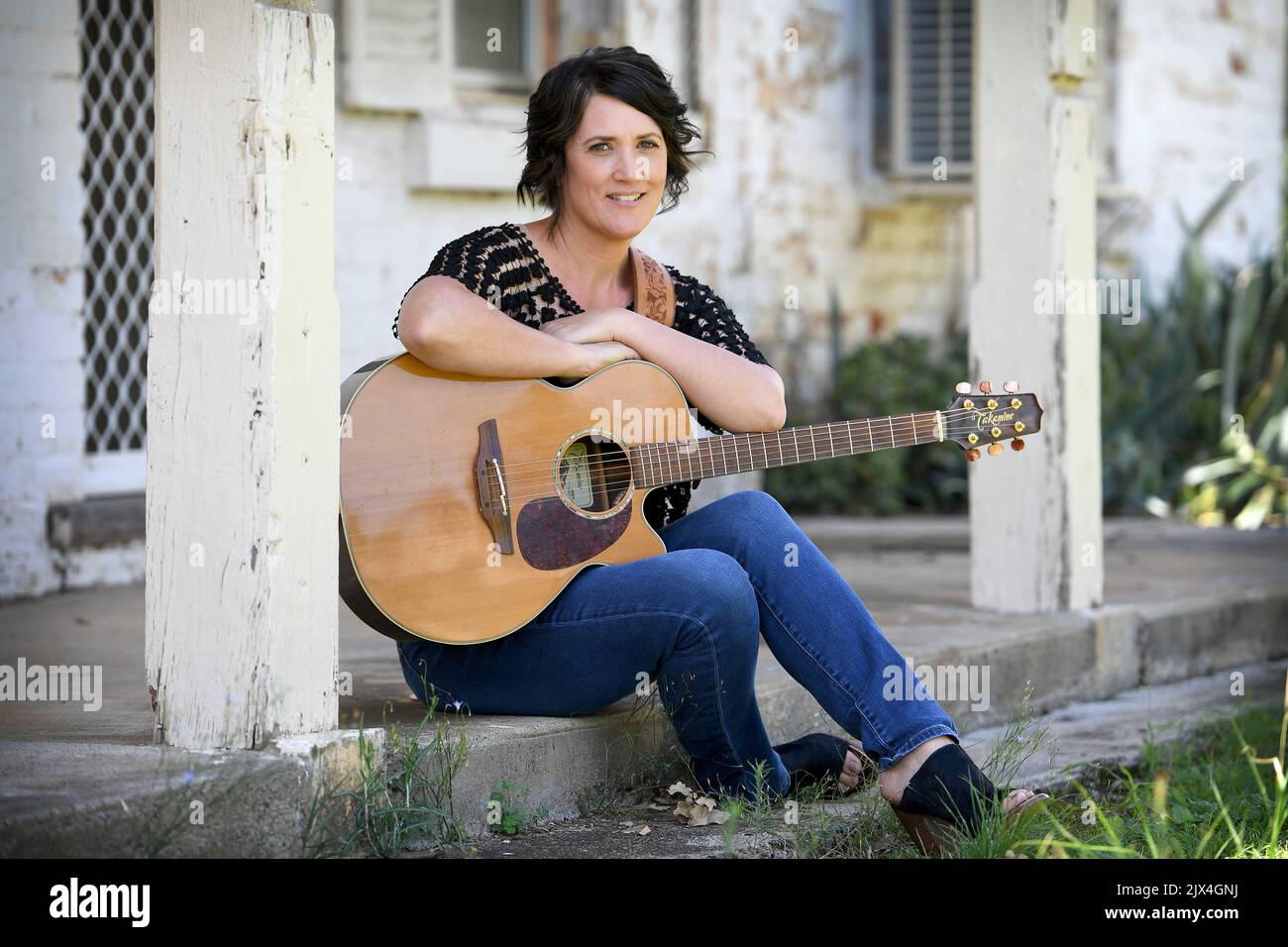 Australian singer songwriter Sara Storer poses for a photograph during ...