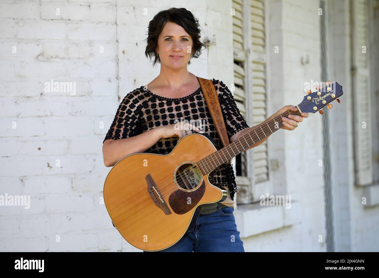 Australian singer songwriter Sara Storer poses for a photograph during ...