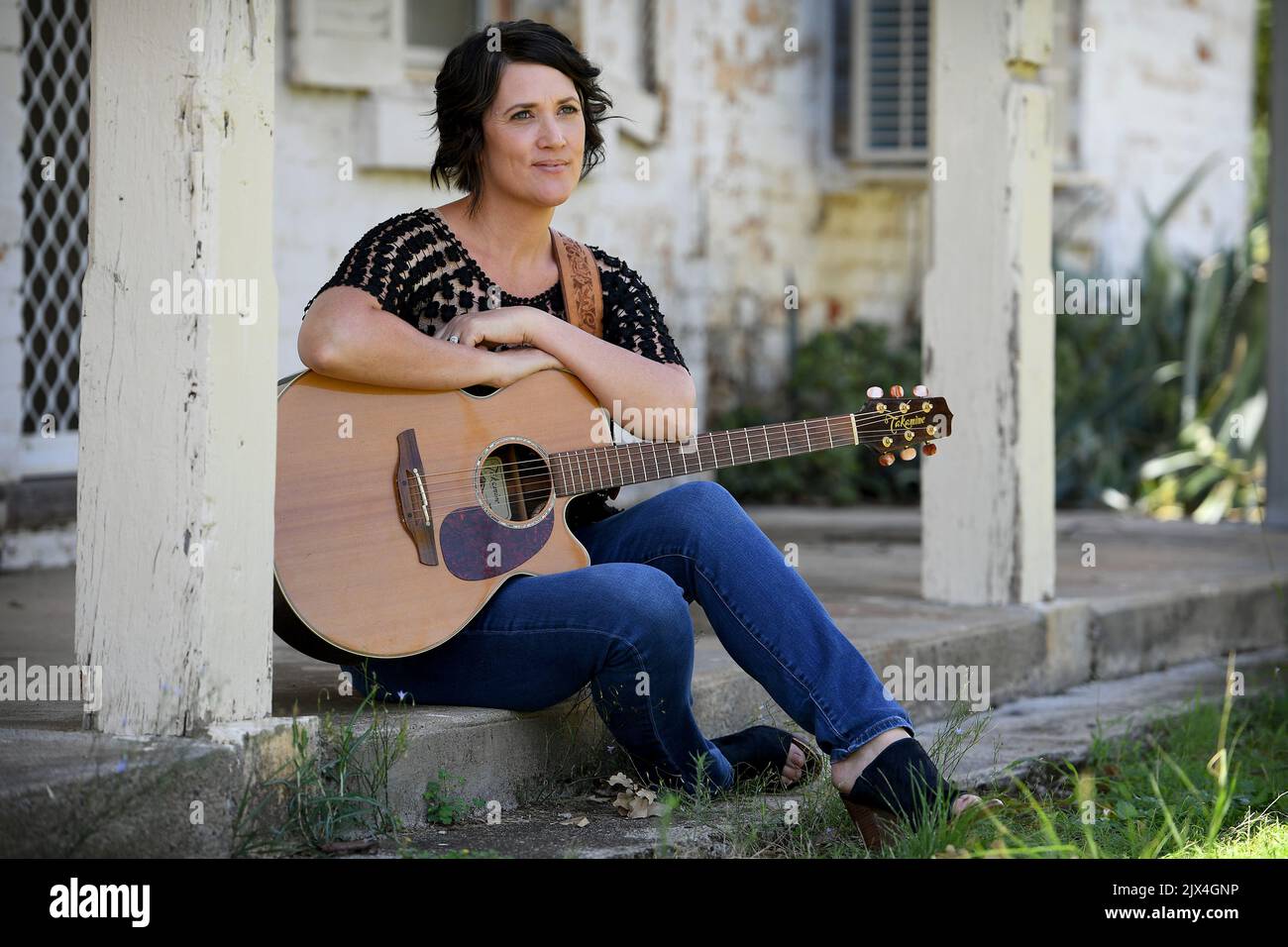 Australian singer songwriter Sara Storer poses for a photograph during ...