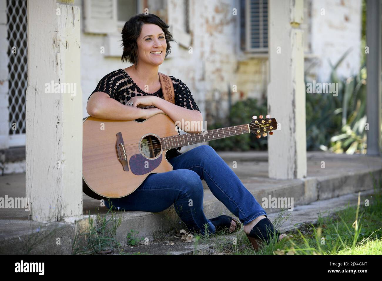 Australian singer songwriter Sara Storer poses for a photograph during ...