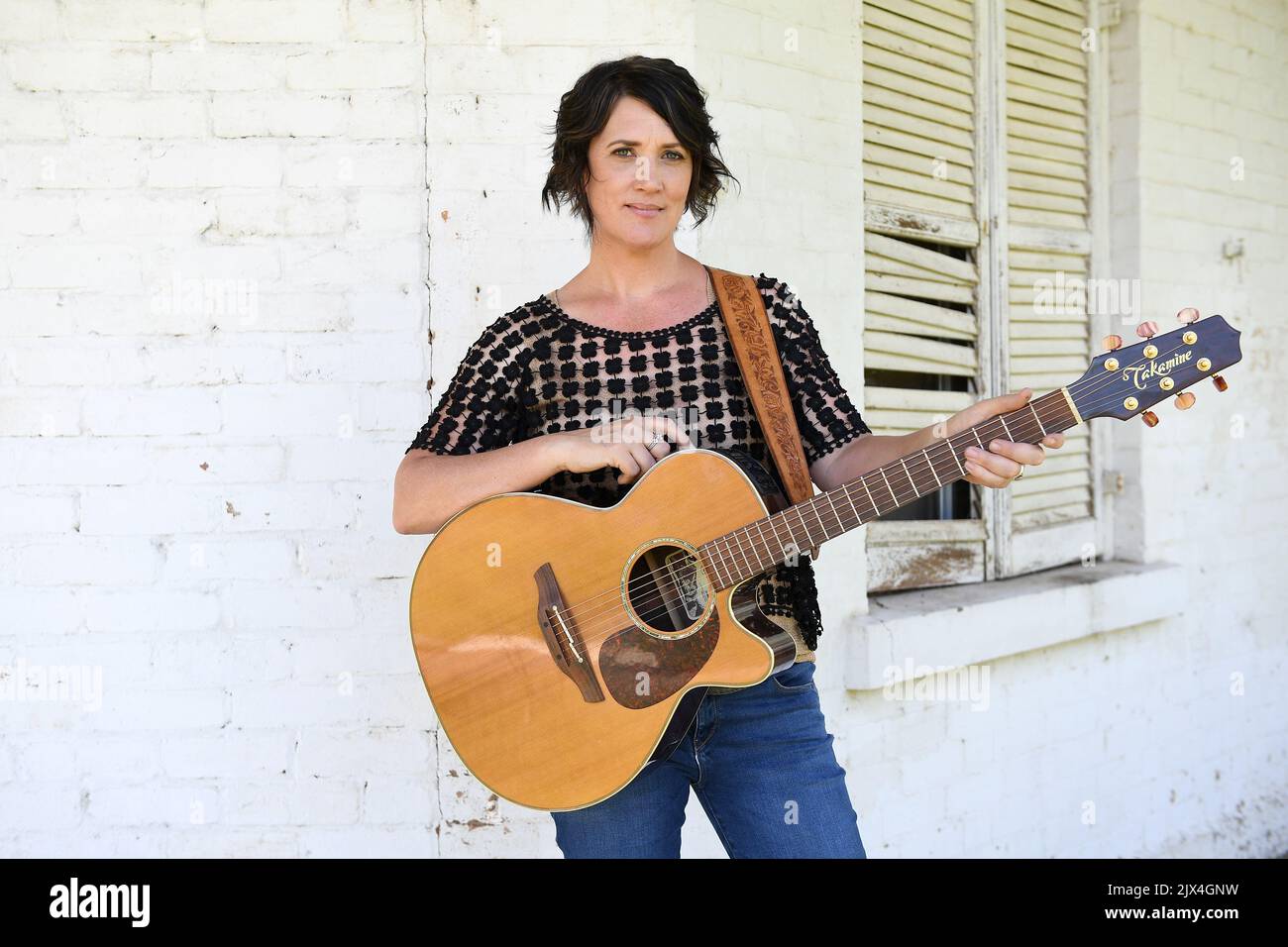 Australian singer songwriter Sara Storer poses for a photograph during ...