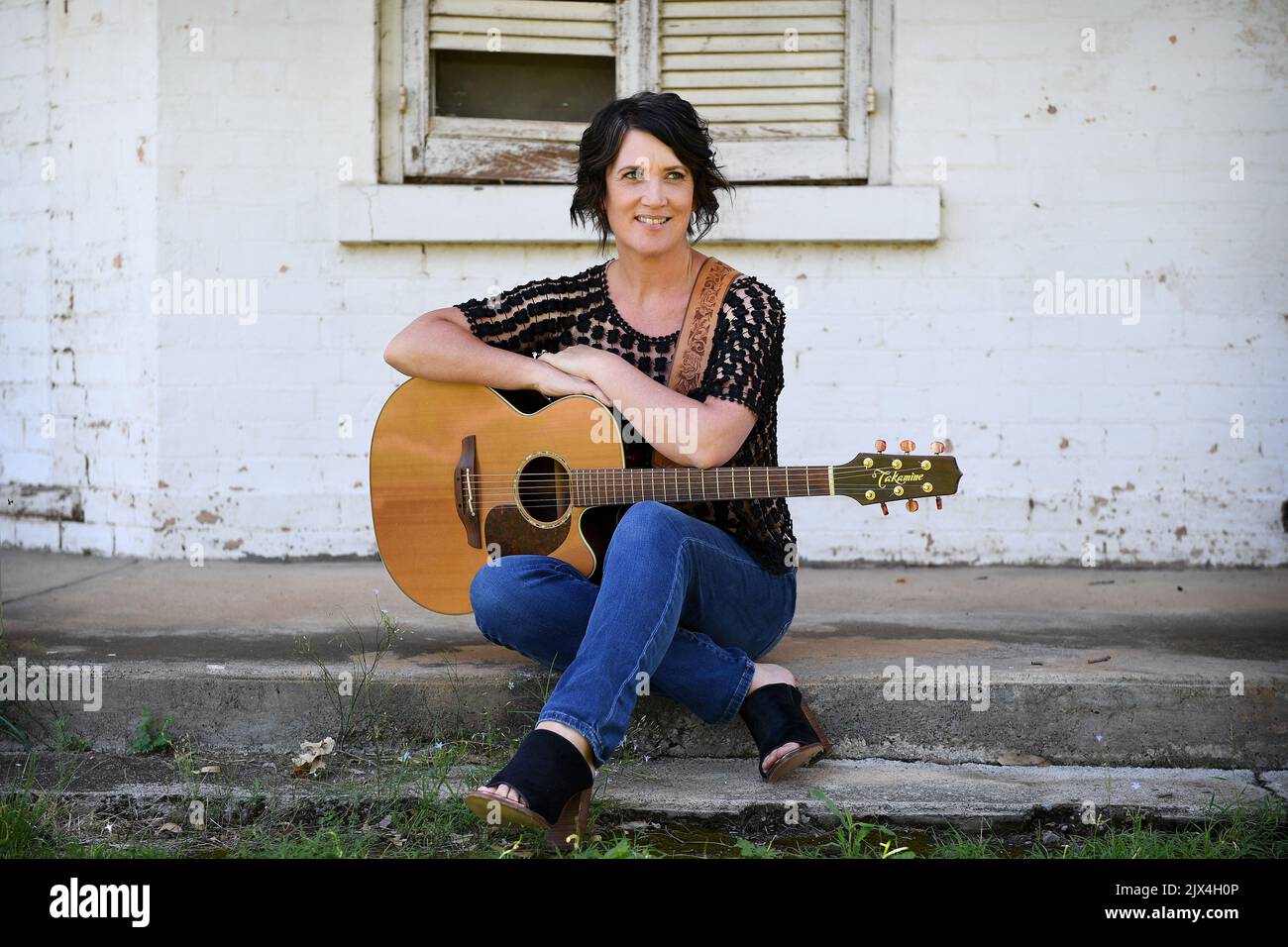 Australian singer songwriter Sara Storer poses for a photograph during ...