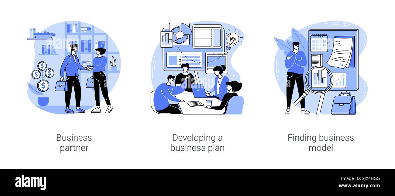 Startup company isolated cartoon vector illustrations se Stock Vector ...