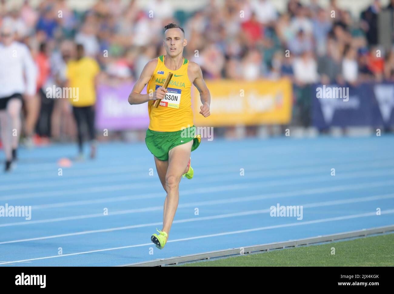 Ryan Gregson of Australia in the Mixed Distance Medley during the NITRO ...
