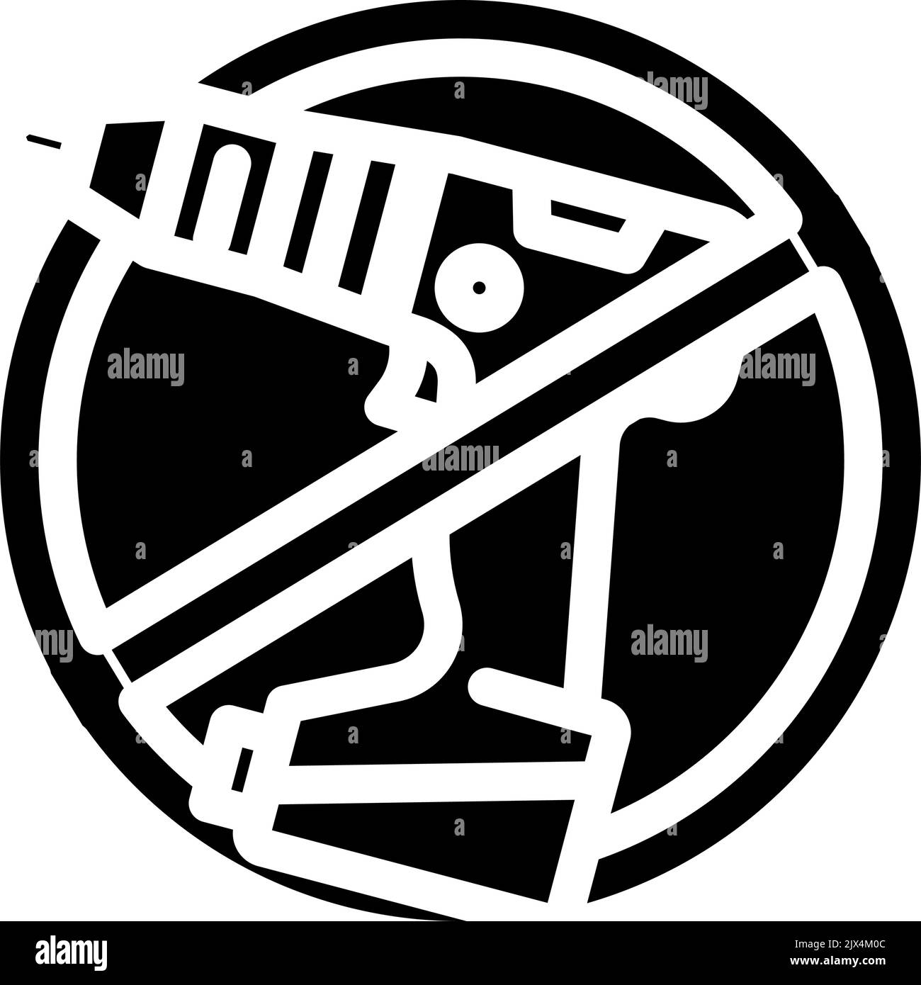 do not drill assembly furniture glyph icon vector illustration Stock ...