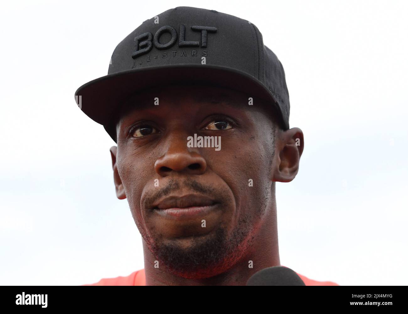 Jamaican sprinter Usain Bolt arrives at the NITRO Athletics series ...