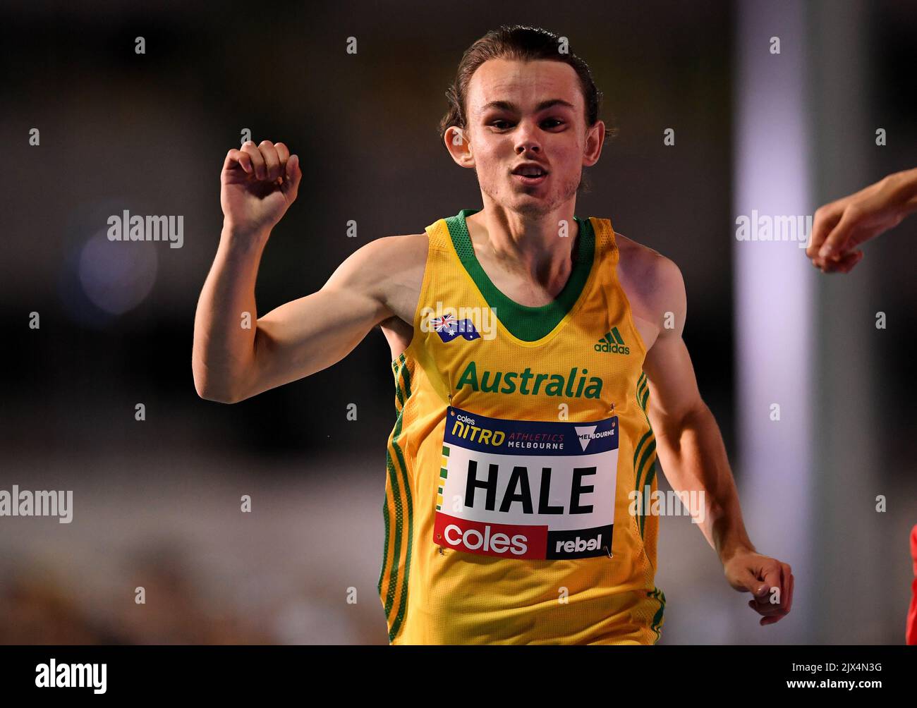 Australian athlete Jack Hale in Men 100 Metre at the NITRO Athletics series round 2 at Lakeside ...