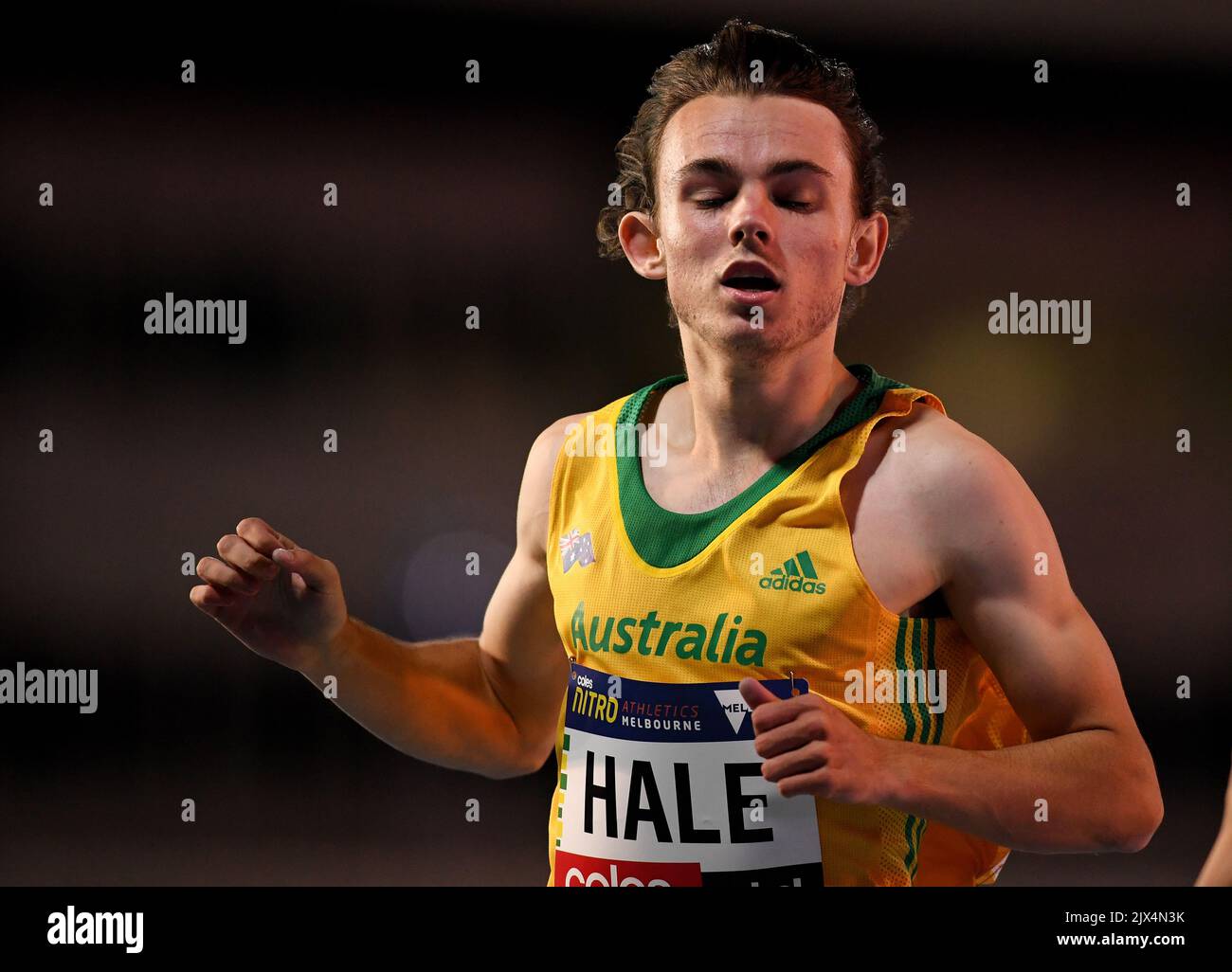 Australian athlete Jack Hale in Men 100 Metre at the NITRO Athletics ...