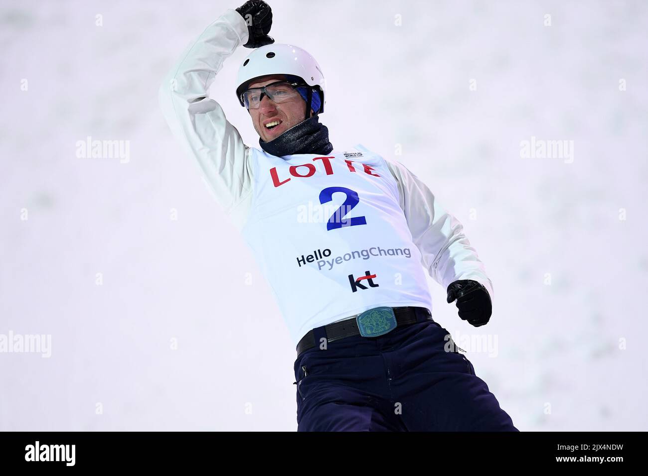 Anton Kushnir of Belarus competes in the Men's finals of the FIS ...