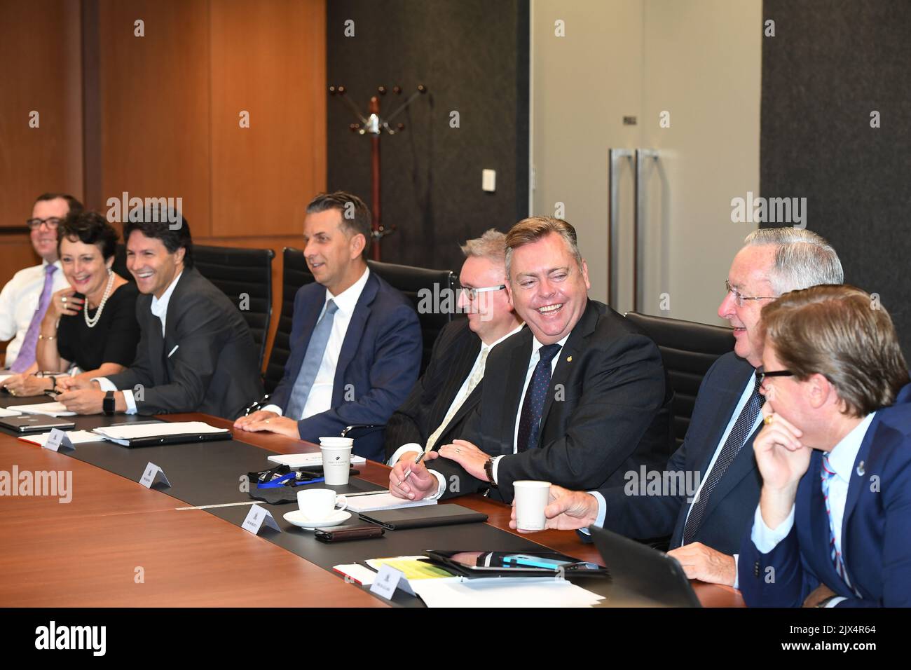 NSW Cabinet Ministers attend the first cabinet meeting by newly ...