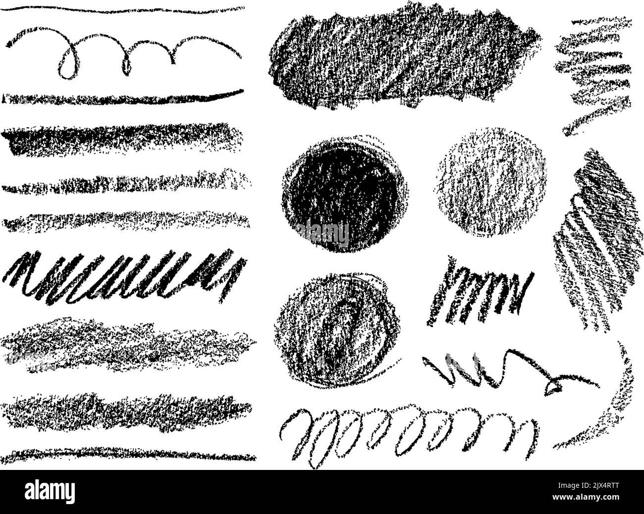 Thin straight and curly charcoal vector lines Stock Vector Image & Art ...