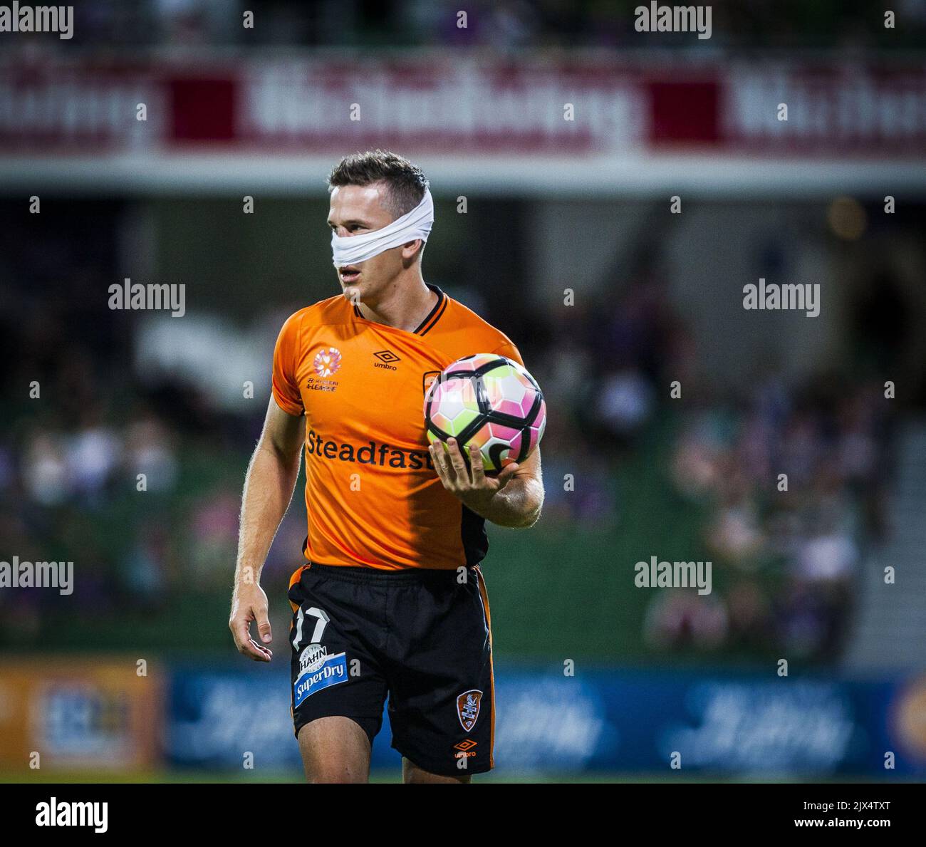 Matt McKay of the Brisbane Roar during the A-League match between the ...
