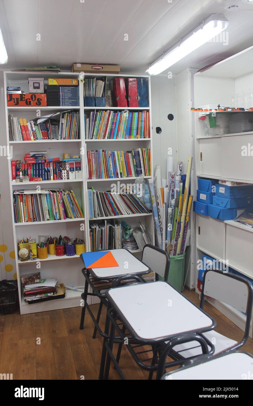 The one-room primary school at Argentine research base Esperanza on the ...
