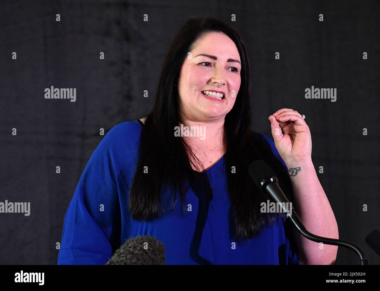 Sonya Ryan, mother of murder victim Carly Ryan, at an event at ...