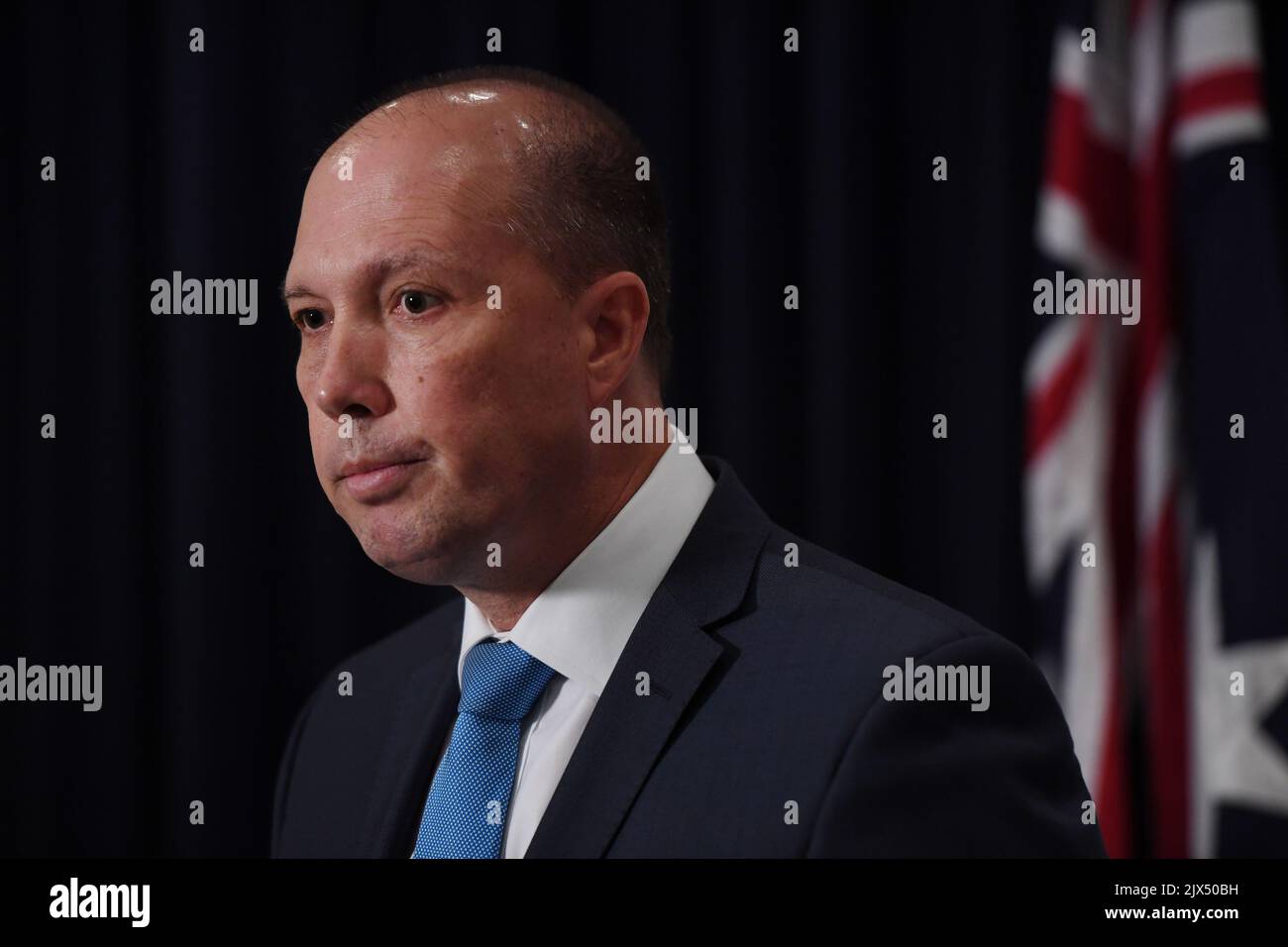 Minister for Immigration and Border Protection, Peter Dutton addresses ...