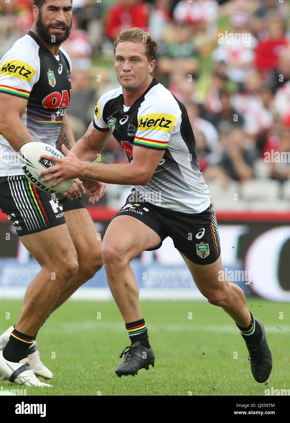 Matthew Moylan of the Panthers in action during the Round 1 NRL match ...