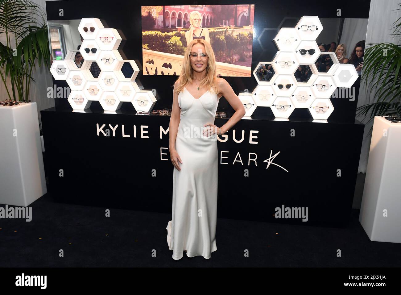Australian singer Kylie Minogue launches her Specsavers range of ...